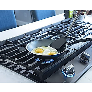 Simply Served Professional Turner and Slotted Spoon, Standard, Black