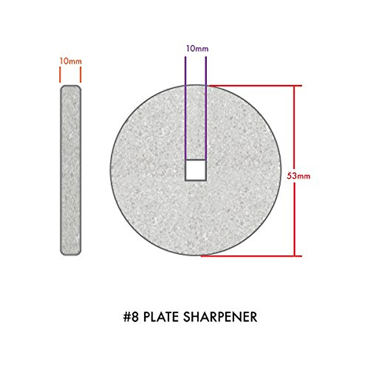 Meat Grinder Knife and Plate Sharpening System (Fine Grind, #8 Meat Grinder Knife and Plate Sharpening System)