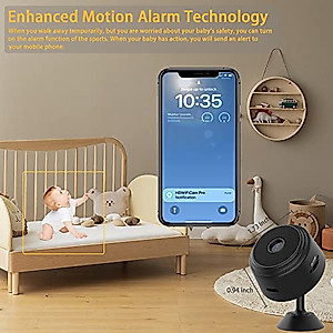 Chihod Hidden Camera Mini Spy Camera: Security Cameras Indoor Outdoor - HD 1080P Portable Camera - WiFi Wireless Camera with Night Vision - Motion Detection - Nanny Cams Home & Office