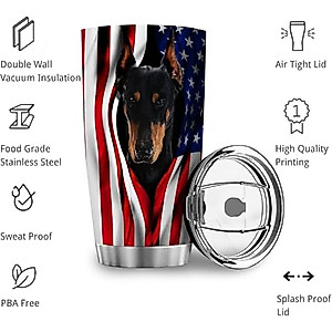 WmhrYpzhL Dachshund Dog Travel Mug Funny Dog Coffee Mug Stainless Steel Insulated Tumbler For Ice Drinks＆Hot Beverage Gifts Dachshund