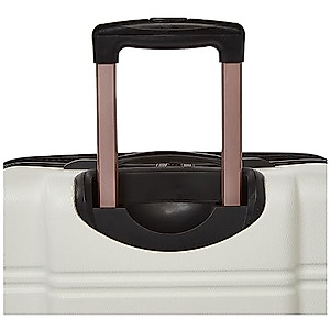 Rockland Melbourne Hardside Expandable Spinner Wheel Luggage, White, 2-Piece Set (20/28)