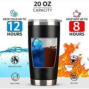 IEOVIEE 32 Packs 20oz Tumbler Bulk with Lid and Straw Stainless Steel Double Wall Insulated Travel Tea cups Coffee Mug Powder Coated Tumbler Cup for hot and cold drink (Black)
