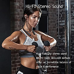 Bluetooth Headphones Wireless Neckband Headset,68 H Playtime,Bluetooth 5.2,Hi-Fi 9D Stereo Sound Earphones,10 mm Drivers,Magnetic Earbuds,Crystal-Clear Calls with CVC 8.0,Sweatproof Lightweight-Black