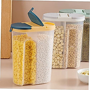 Alipis 3 Pcs Storage Tank Plastic Storage Bins Pet Food Plastic Storage Boxes Storage Boxes with Lids Kitchen Storage Bins Airtight Cereal Container Seal Box Kitchen Storage Boxes Grid Pp