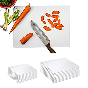 Crown 75 Count Combo Pack Premium Quality Disposable Cutting Boards ~10 Inch X 13.5 Inch Disposable Sheets For Kitchen And Commercial Use ~ Patent Pending ~ Recyclable Disposable Cutting Board Sheets