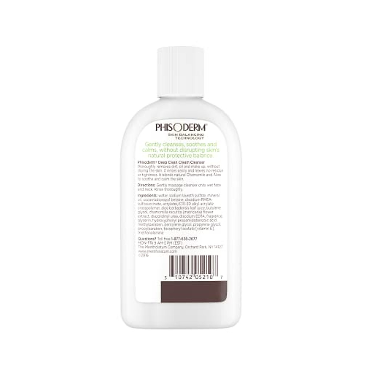 pHisoderm Deep Clean Cream Cleanser for Normal to Dry Skin, 6 fl oz Bottle (Pack of 6)
