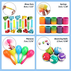 nicknack 120pcs Pinata Filler Toys Party Favor Assortment for Kids Birthday Prizes Box Toy for Classroom Rewards,Treasure Box Prizes,Carnival Prizes