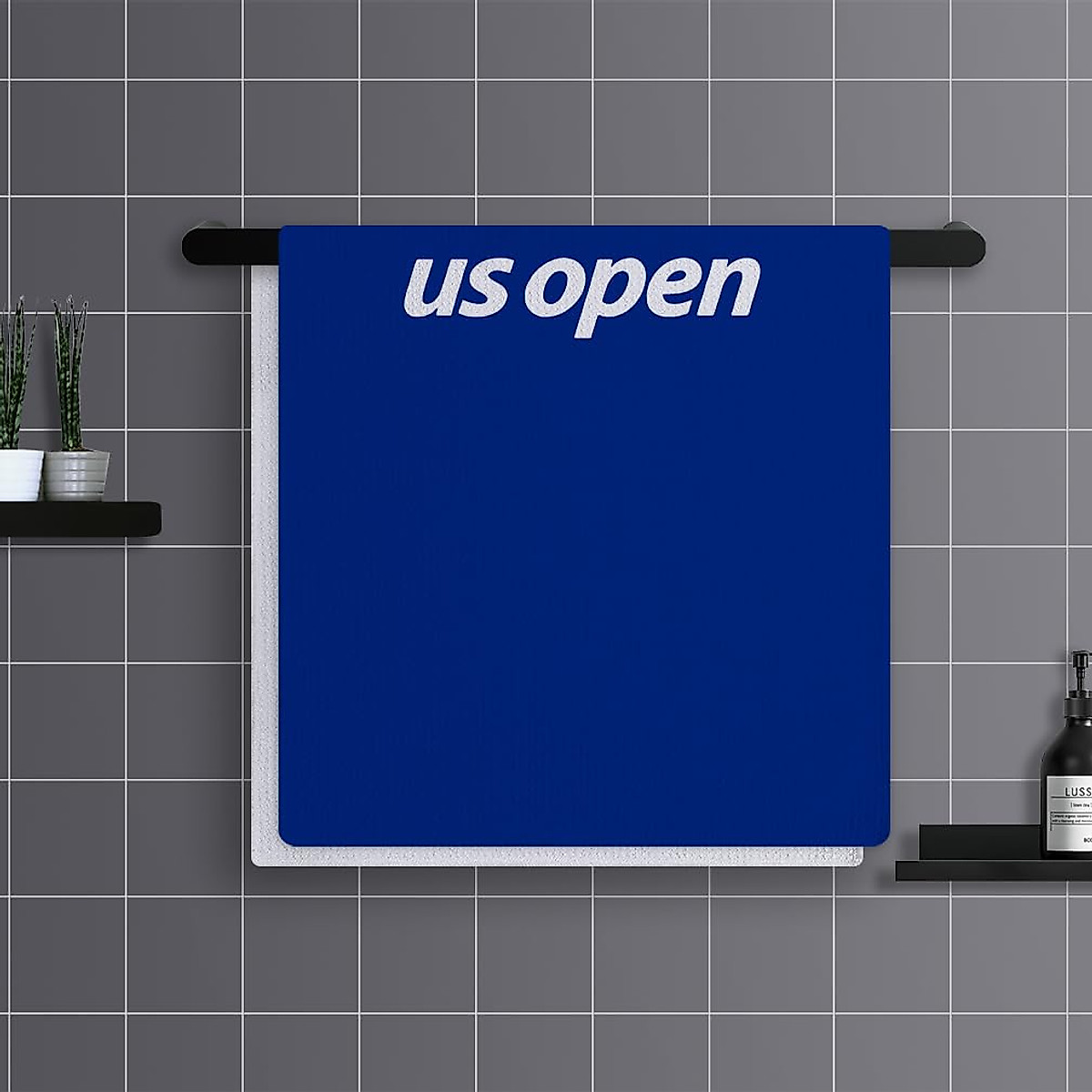 UNKSNAI US Tennis Quick Drying Hand Towel for Sweat Soft Dish Towel Gym Sports Face Towels (15.8 * 31.5 Inch)