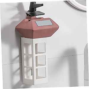 PRETYZOOM 2pcs Curling Iron Storage Box Hair Dryer Holder Wall Mounted Hairdryer Holder for Bathroom Locker Organizer Shelf Curling Steamer Brush Holder No Punching Plastic White