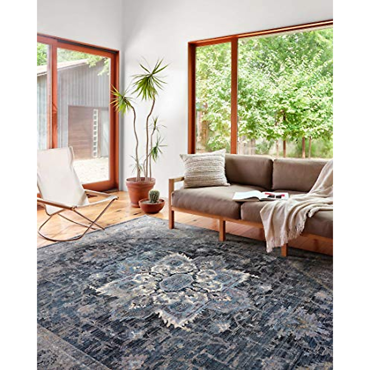 Loloi II Samra SAM-01 Denim Transitional Area Rug 9'-6" x 13'-1"