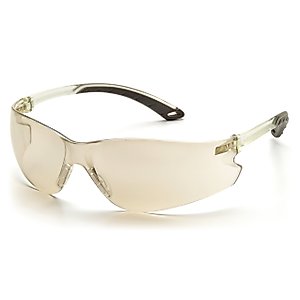 Pyramex Itek Safety Eyewear, Indoor/Outdoor Mirror Lens With Indoor/Outdoor Mirror Temples