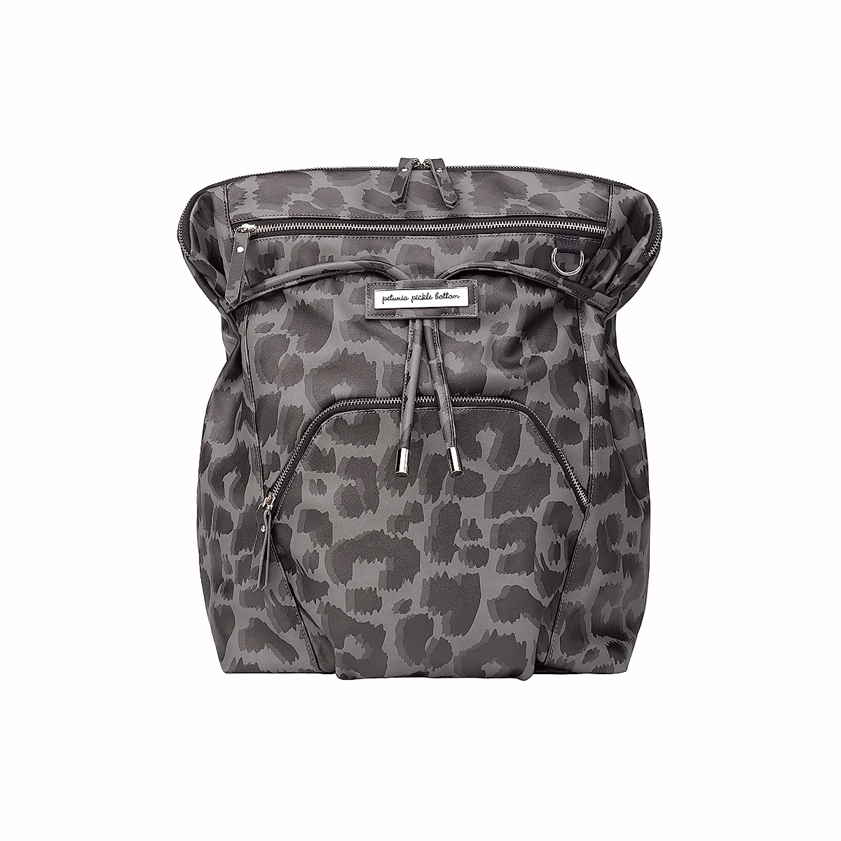 Petunia Pickle Bottom Cinch Convertible Backpack - Baby Bag - Baby Diaper Bag for Parents - Baby Backpack Diaper Bag - Stylish, Spacious, Secure Backpack for Busy Modern Moms & Dads - Shadow Leopard