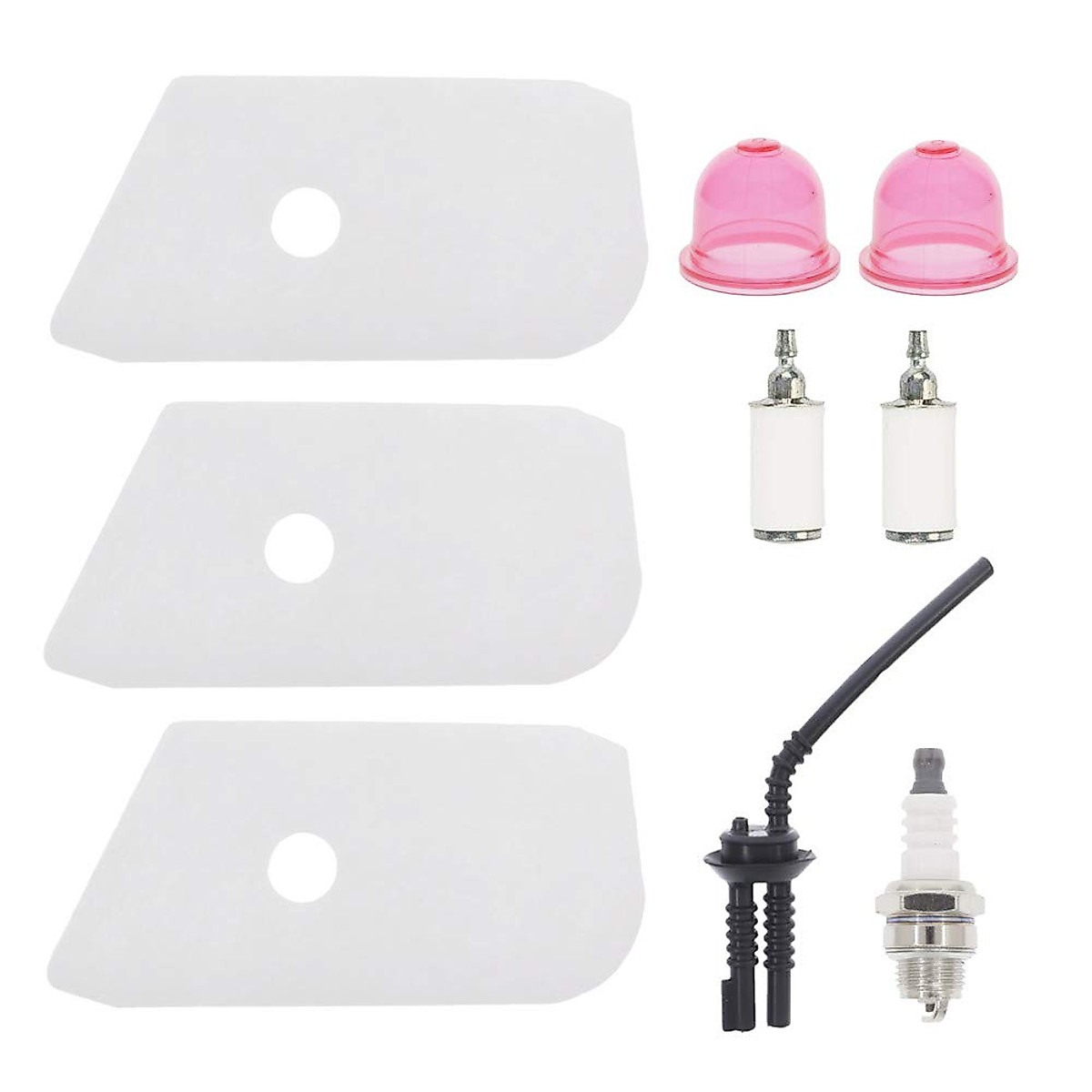 Hutdkte 545081897 Fuel Line 530150253 Air Filter for Husqvarna 125C 125R 125RJ 128CD 125E String Trimmer