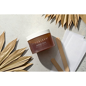 VidaSleek Sugar Wax Hair Remover for Men & Women - 100% Natural, Gentle & Washable Formula at Home Waxing - 10 Oz