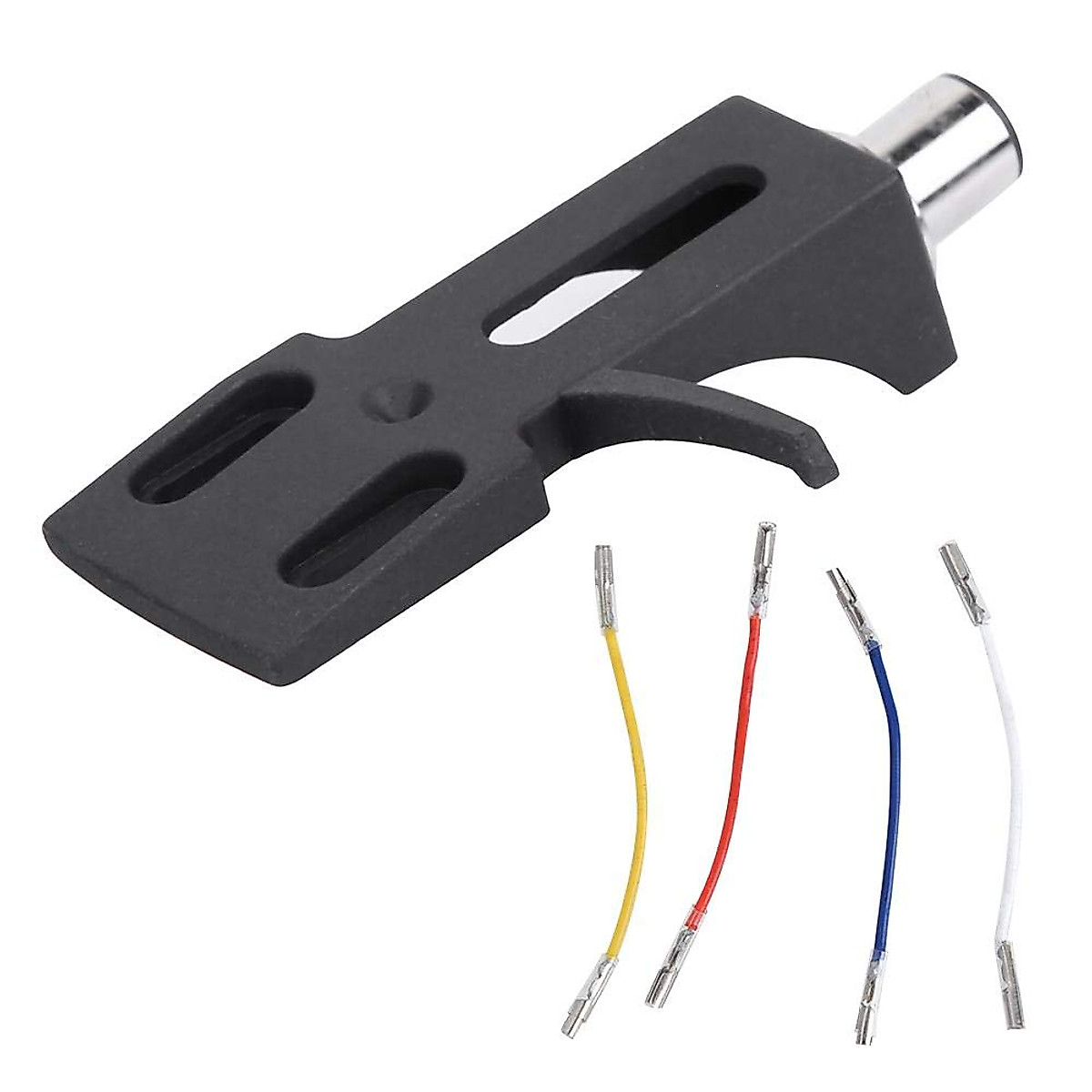 Universal Record Player Headshell Phonograph Turntable Replacement Headshell with 4pcs Wires for Record Player