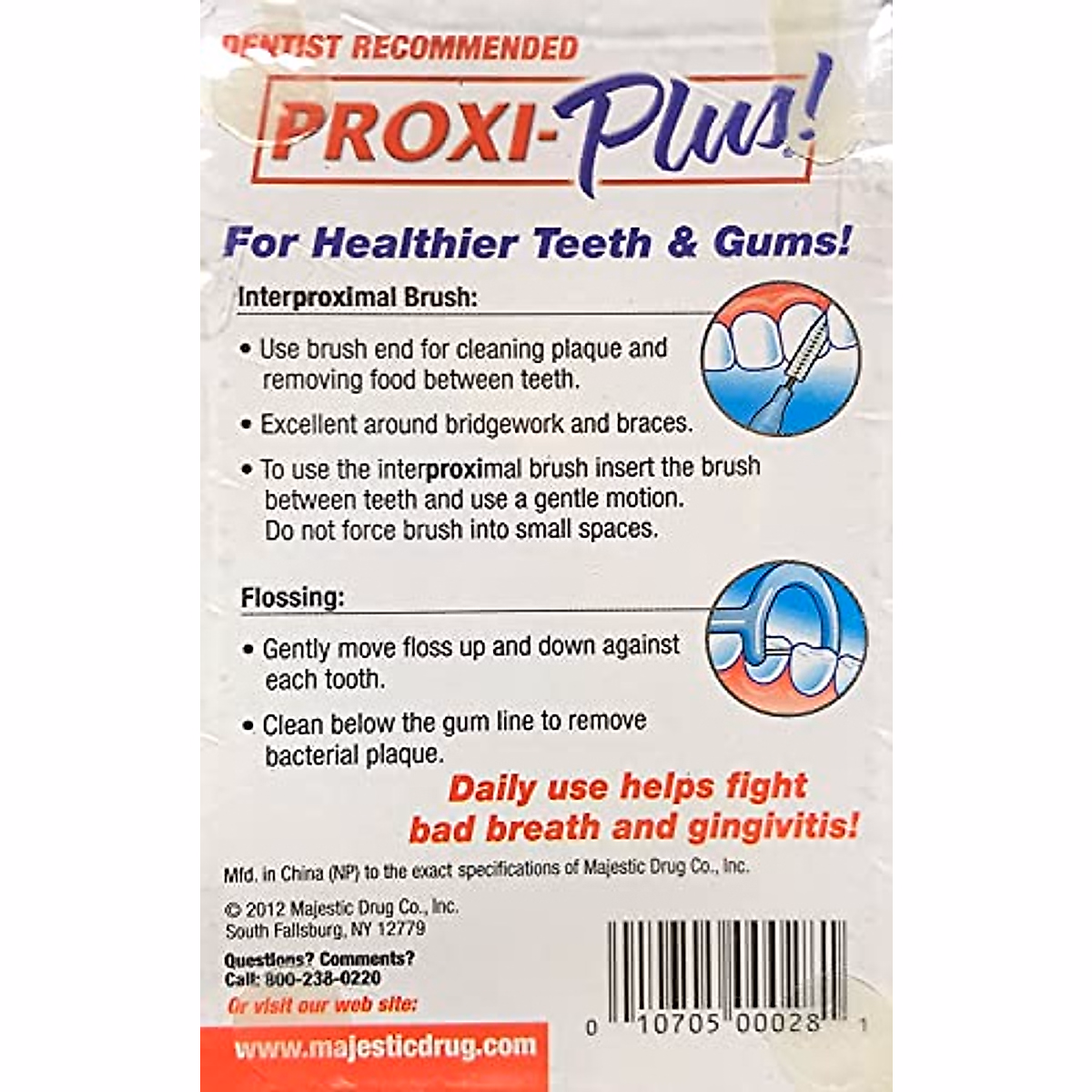 Proxi Plus Flosser 30 Count (6 Pack)