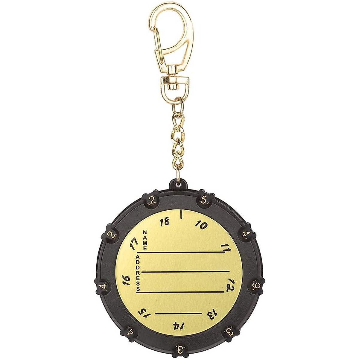 Golf Score Counter 18 Holes Tally Counter Hand Held Clicker Digit Counter Golf Numbers Clicker with Clip Keychain for Golf Accessory