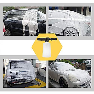 FUNTECK Foam Cannon for Karcher K Series, Adjustable Snow Cannon Foam Lance kit, Compatible with Karcher’s K2/K3/K4/K5/K6/K7 Pressure Washer