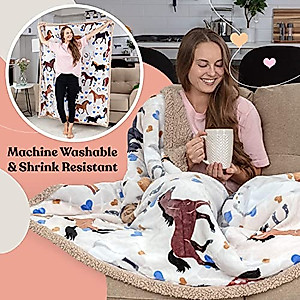 Horse Blanket - Lightweight 50x60 Inch Luxuriously Soft Horse Throw Blanket - Most Beloved Horse Gifts for Girls, Women, and Horse Lovers Everywhere