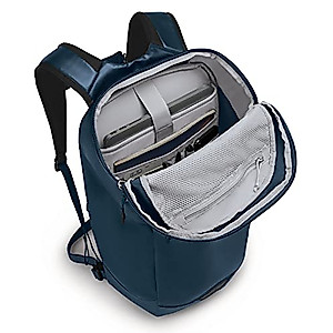 Osprey Transporter Small Zip Top Laptop Backpack, Venturi Blue, One Size