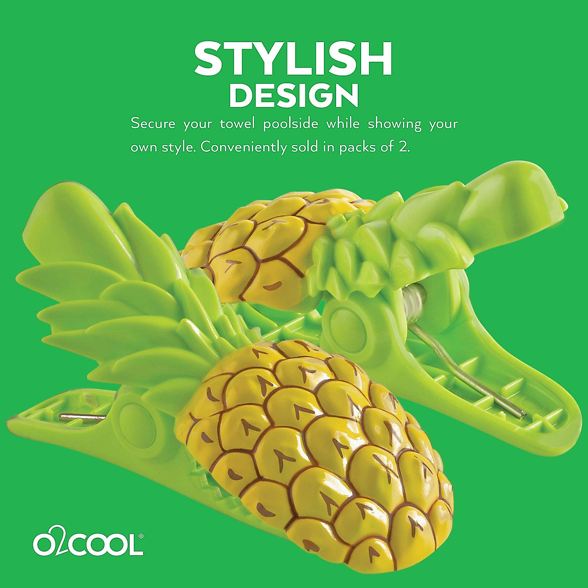O2COOL Pineapple Boca Clip