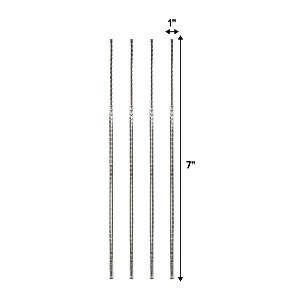 Express KitchQuip Commercial Chrome Wire Stainless Steel Shelving Poles