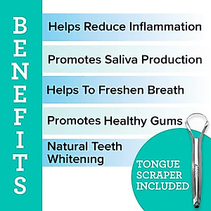 GuruNanda Oil Pulling (8 Fl.Oz) with Coconut Oil and Peppermint Oil for Oral Health, Healthy Teeth and Gums, Mouthwash Alcohol Free, Teeth Whitening, Helps with Bad Breath and Freshens Mouth
