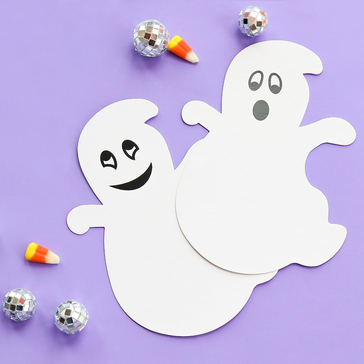 Big Dot of Happiness Spooky Ghost Essentials - Ghost Decorations - DIY Halloween Decor - Halloween Cutouts - Halloween Decorations - Halloween Party Decorations - Ghost Decorations - Set of 20