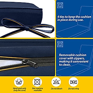 AAAAAcessories Outdoor Chaise Lounge Cushions for Patio Furniture Lounge Chairs, Water Resistant Fabric, 72 x 21 x 3 Inch, Navy