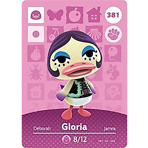 Gloria - Nintendo Animal Crossing Happy Home Designer Series 4 Amiibo Card - 381