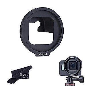 52mm Snap On Filter Adapter Ring for GoPro HERO8 Black with Cleaning Cloth (2 Items)