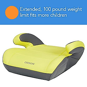 Cosco Topside Booster Car Seat, Extra-Plush pad, Organic Waves
