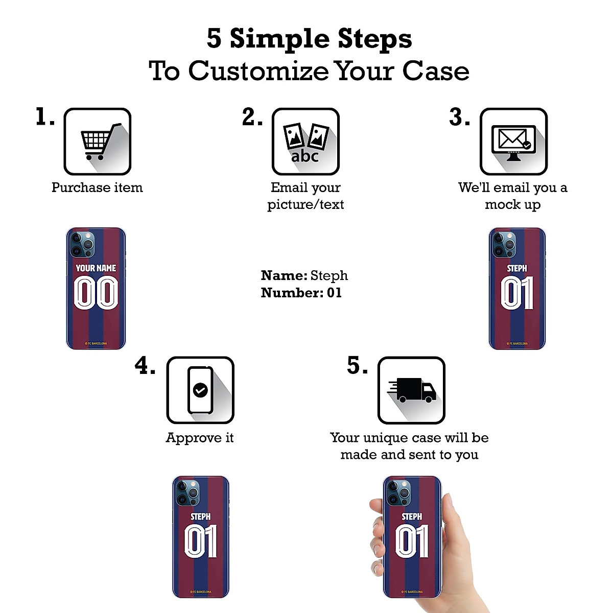 Head Case Designs Officially Licensed Custom Customized Personalized FC Barcelona Third 2023/24 Kit Leather Book Wallet Case Cover Compatible with Apple iPad Pro 11 2020/2021 / 2022