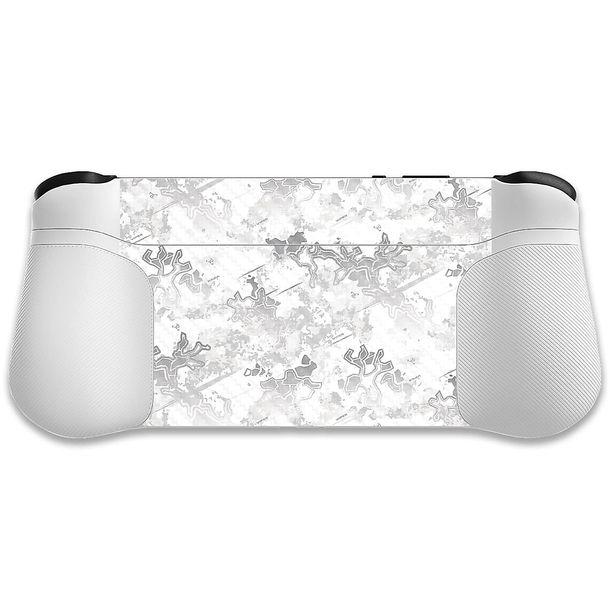 MightySkins Carbon Fiber Skin Compatible with Logitech G Cloud Gaming Handheld - Viper Snow | Protective, Durable Textured Carbon Fiber Finish | Easy to Apply | Made in The USA