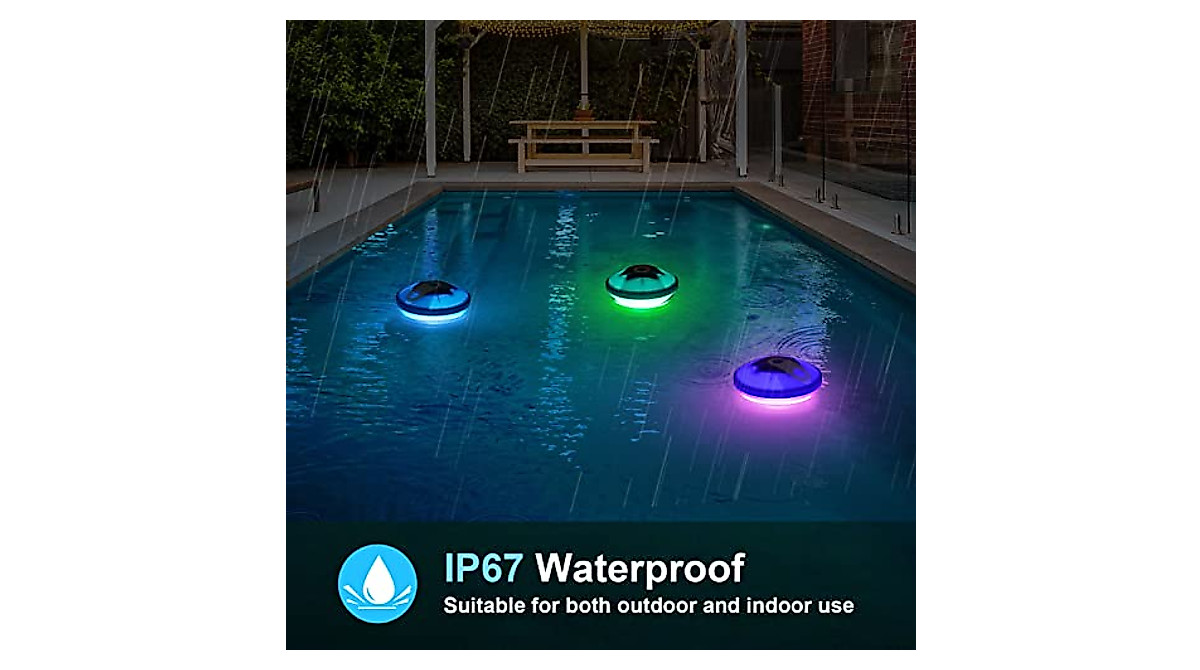 Goallim Floating LED Pool Lights: 7 Color Changing & Waterproof