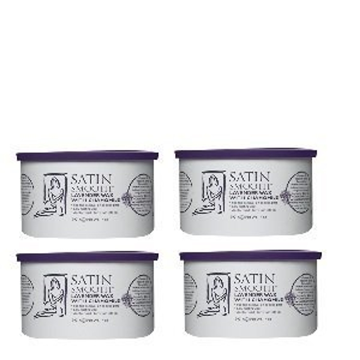 Satin Smooth Lavender Wax 4 Pack