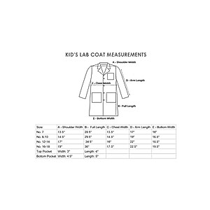 DR Uniforms Lab Coat for Kids - Doctor's White Lab Coat, Kids Unisex Lab Coat, White Coat for Boys and Girls (8/10)