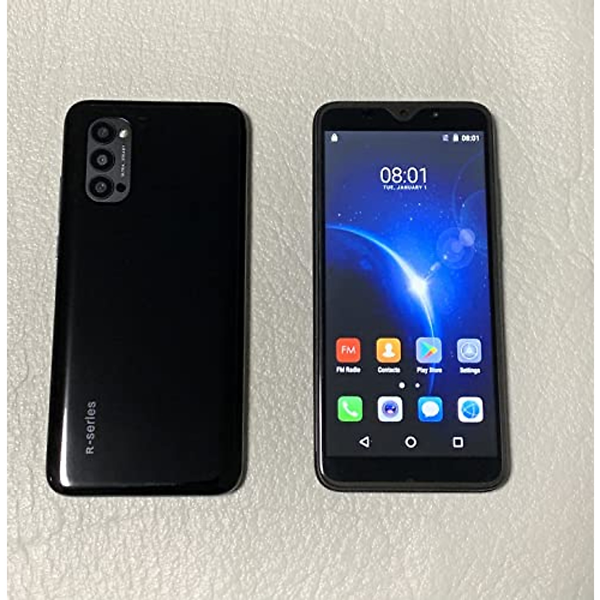 aderroo 1GB RAM 8GB ROM，X11 Android Smartphone, 5.72-inch IPS Full-Screen，Front and Rear Cameras，Only Supports Dual SIM Card Frequency Band of 3GWCDMA：850/2100MHZ，Unlocked Cell Phone（Black）