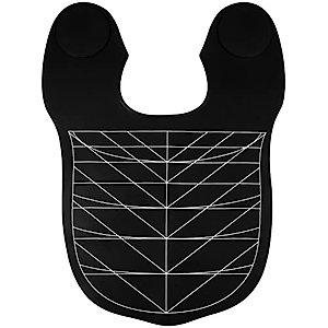 Lurrose Salon Hair Cutting Collar Cape, Hair Cutting Cape Angular and Straight Cutting Guidelines Hair Dye Cape for Hairdressing Black