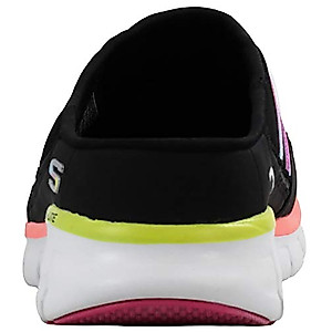 Skechers Sport Women's Air Streamer Slip-On Mule, Black/Multi, 7.5 M US