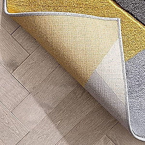 Well Woven Naya Gold Modern Geometric Diamond Boxes Pattern Area Rug