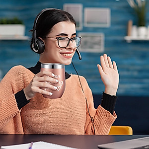 Teacher Appreciation Gifts, Teacher Gifts Thank You, Coffee Mug for Teachers, Teacher Tumbler with Straws Lids and Brushes for Graduation Educators Birthday Christmas Gift, 12 OZ (Mint, Rose Gold)