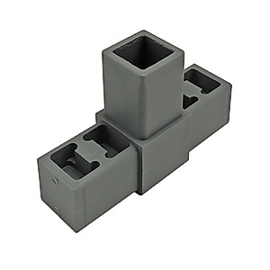 80/20 Inc., 9130, Quick Frame 3 Way Tee Connector, Gray Nylon (10 Pack)