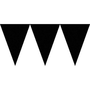 Amscan Pennant Banner, 15 feet, Jet Black