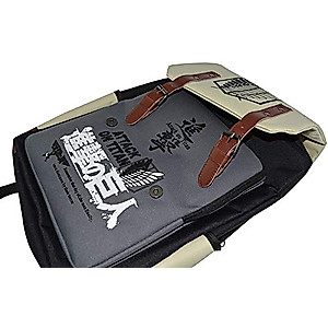 HAMIQI Attack on Titan Investigative Corps Backpack Schoolbag (Blue & White)