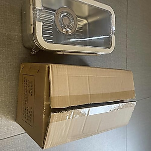 Gitohoni Stainless Steel Food Storage Containers - 304 Airtight Metal Food Storage Box with Handle for Fridge Reusable Meal Prep Container with Lid for Salad, Fruit 203 OZ