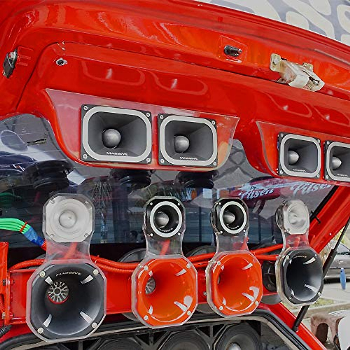 Massive Audio CT4-1 Inch / 25.5mm, 120 Watts Max, 30 Watts RMS. 100dB, 4 Ohm, Neodymium Tweeter - Super Bullet Tweeter Speaker for Cars (Sold Individually)