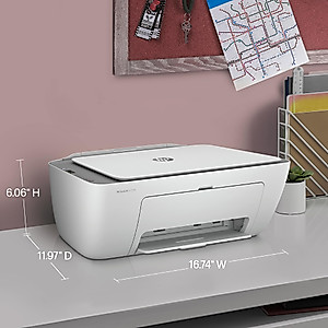 HP DeskJet 2755e Wireless Color All-in-One Printer with bonus 6 months Instant Ink (26K67A)