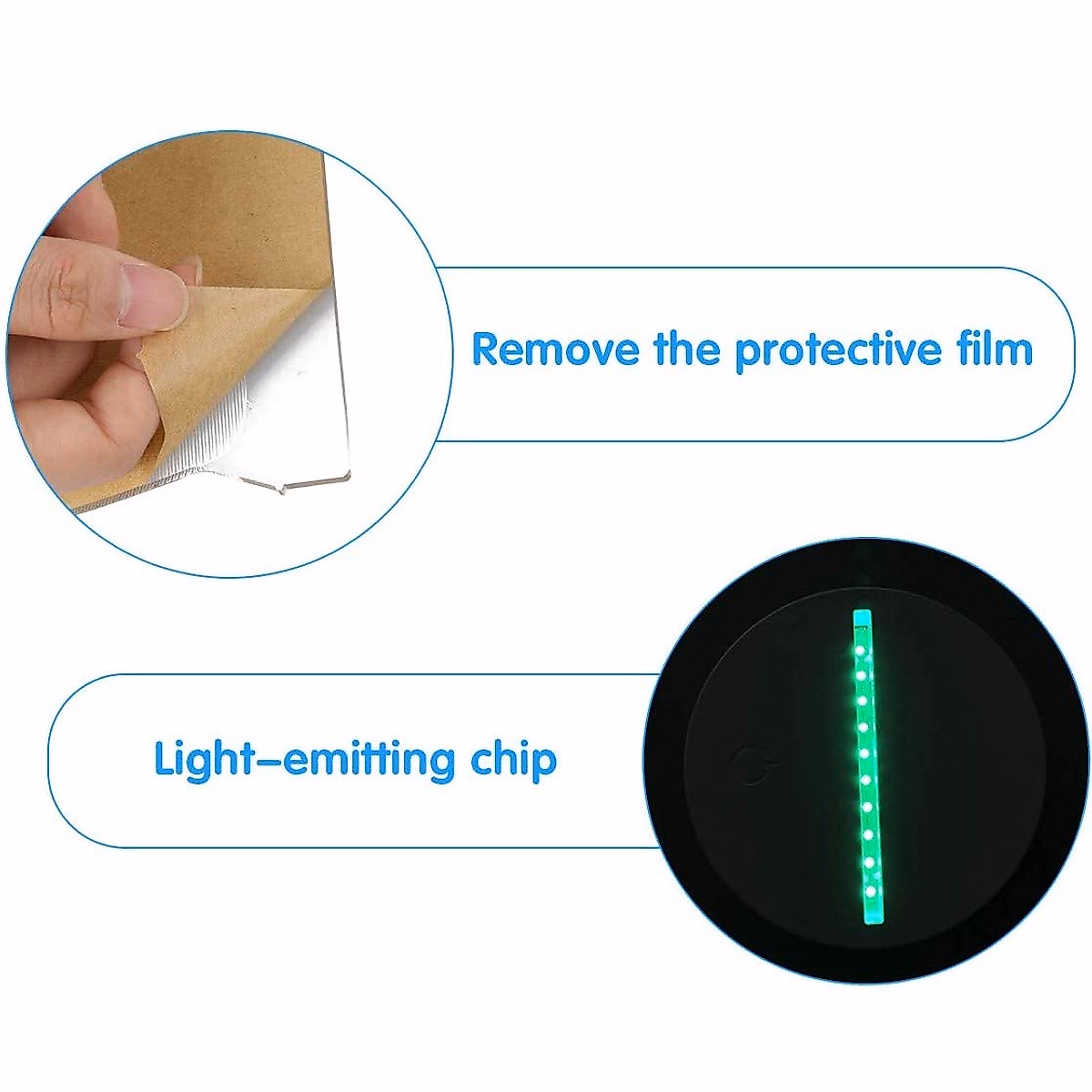 Z ZILLION CRAFT Tom and Jerry Illusion 3D Night lamp for Kids Bedroom. 7 Color Changing Optical lamp with Touch Sensor. Best for Kids as Gifts.