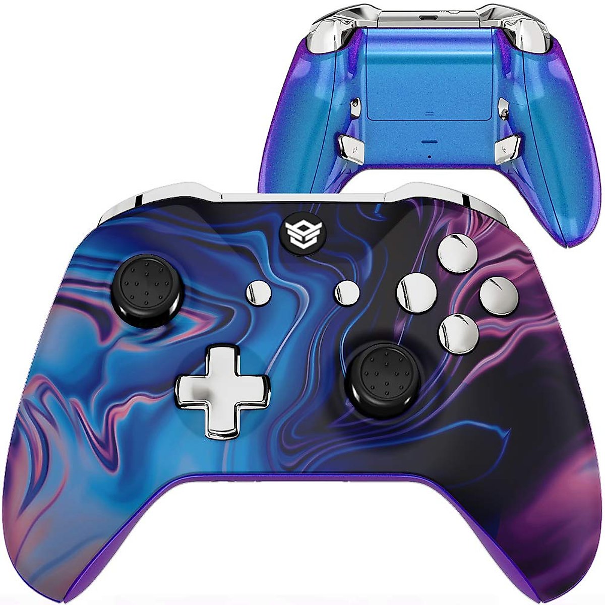 HexGaming Esports Blade Controller 2 Mappable Rear Buttons & Interchangeable Thumbsticks & Triggers Stop Compatible with Xbox Series X/S Custom Controller PC FPS Gamepad - Origin of Chaos